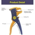 VCELINK Automatic Wire Stripper Tool, 2-in-1 Design, 14 to 24 AWG, Durable Mn65 Blade - Walmart.com