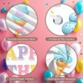 Colorful Letters Banner Ice Cream Design Birthday Party Backdrop Pastel ...