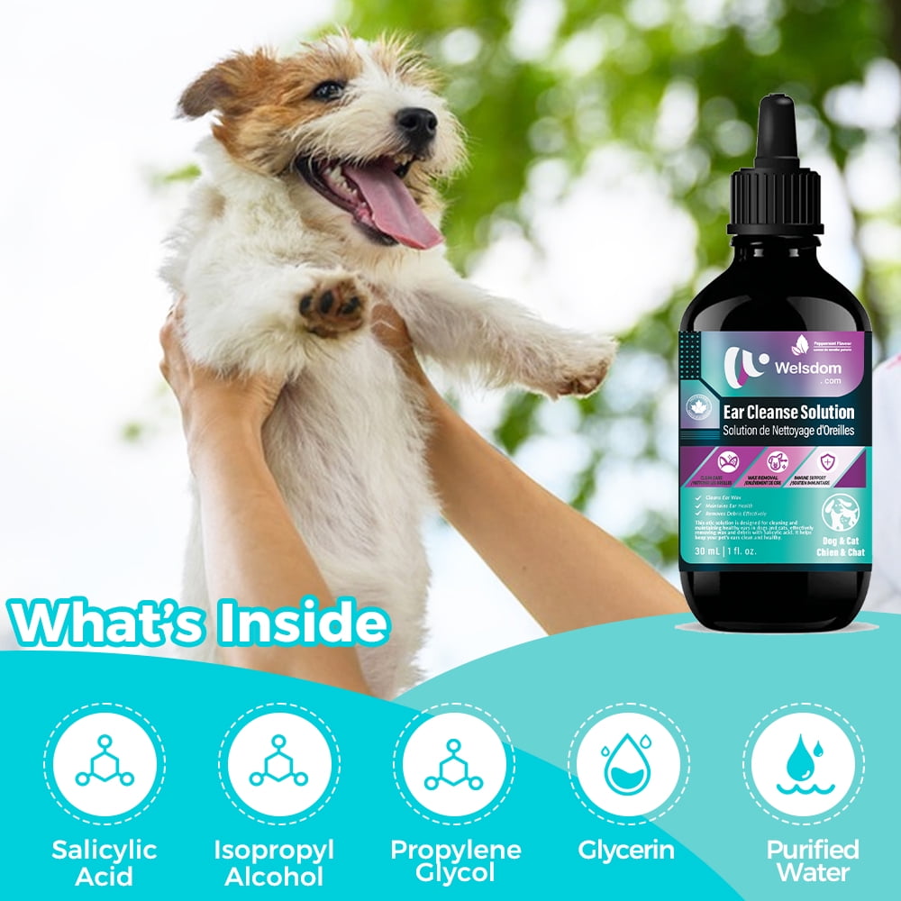 Click here for Welsdom Ear Cleanse Solution For Dogs & Cats - Sal... prices