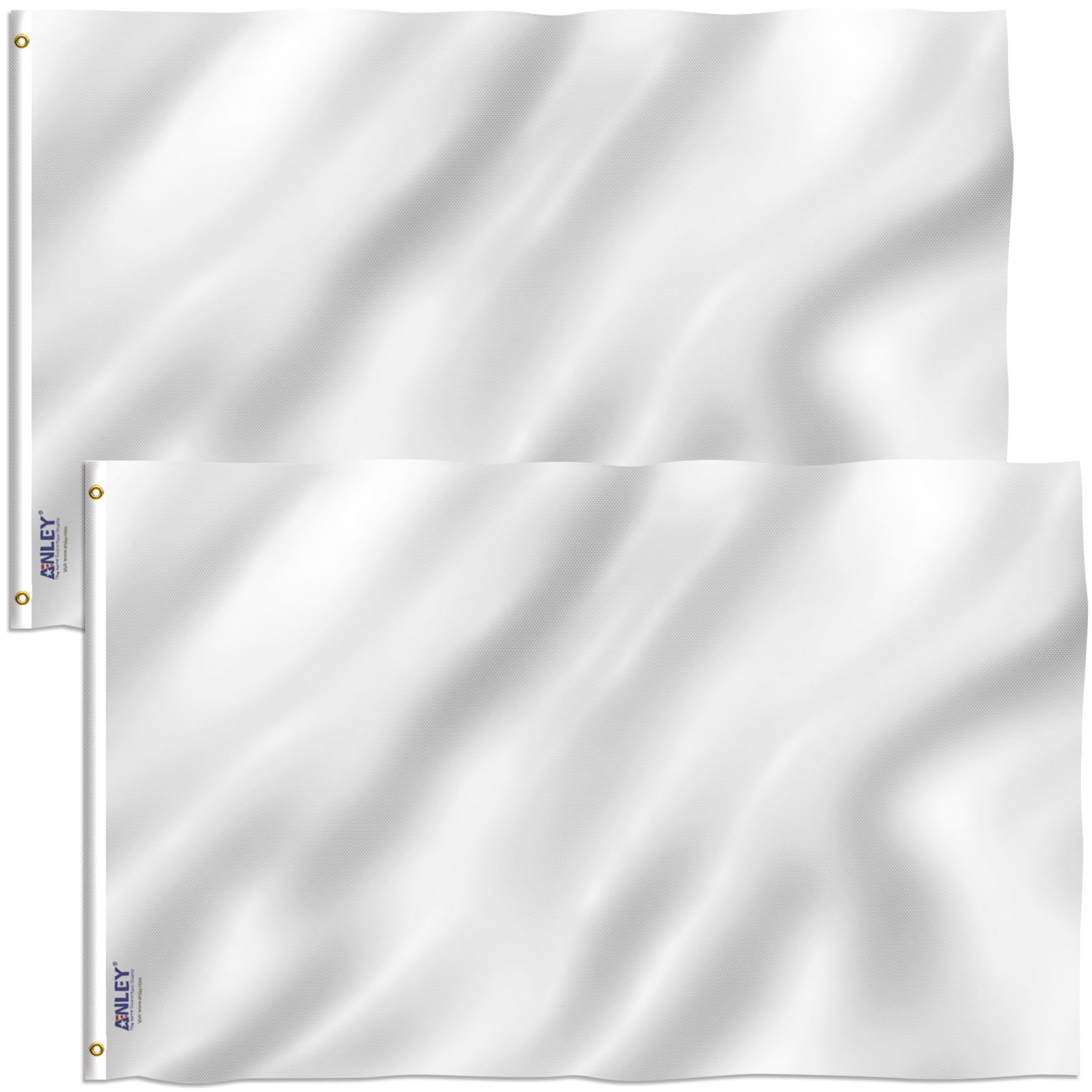 Anley 3x5 Foot Solid White Flag - Plain White Flags Polyester (Pack of ...