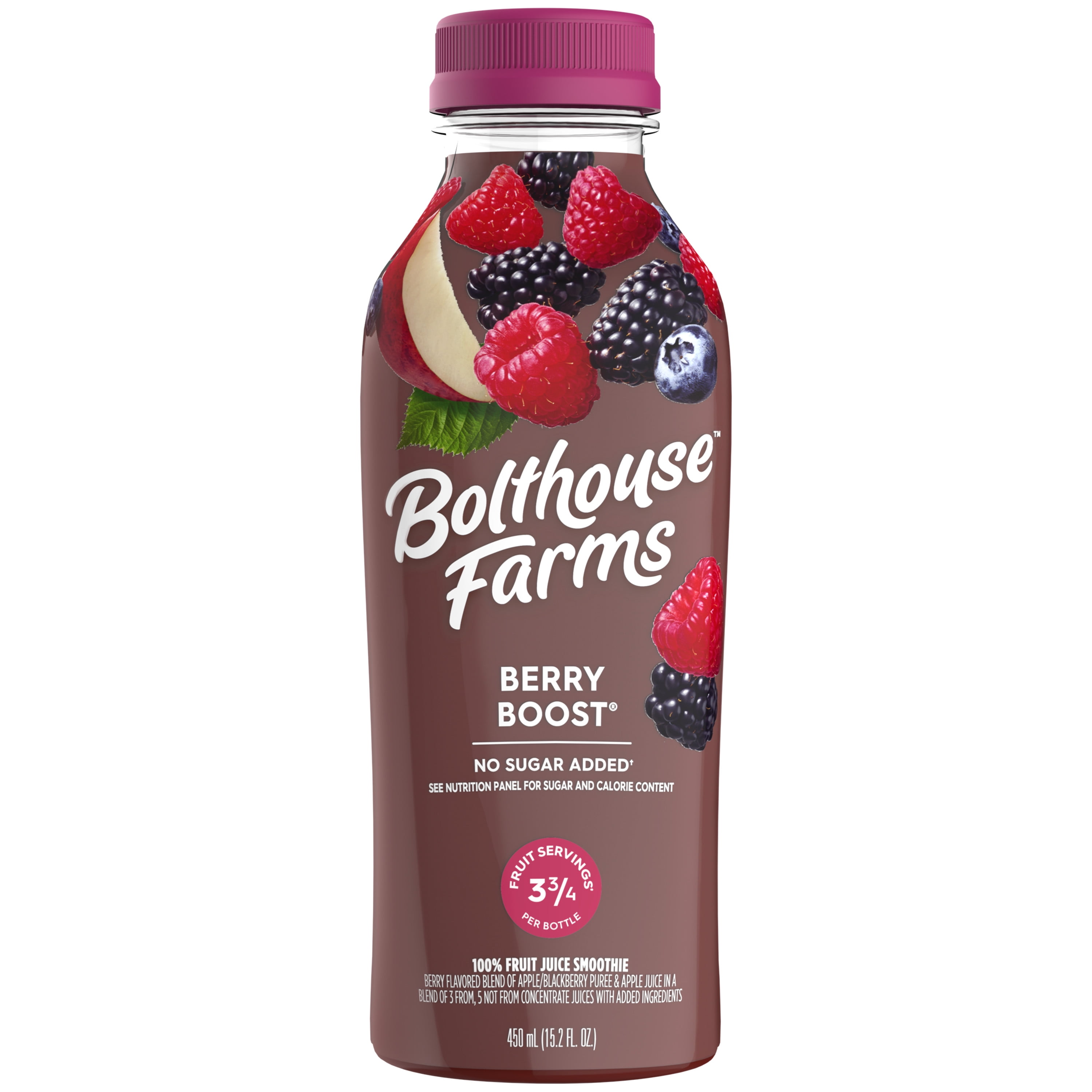 Bolthouse Farms Fruit Juice Smoothie, Berry Boost, 15.2 fl. oz. Bottle ...