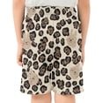 BZSMCE Adjustable Drawstring Casual Shorts With Rabbit Leopard Print ...