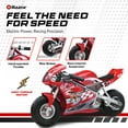 Razor 24V Mini Electric Dirt Bike 1 Speed Motorcycle Pocket Rocket, Red ...
