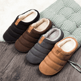 Needbo Men's Slippers Memory Foam Suede Plush Shearling Lined Slip On ...