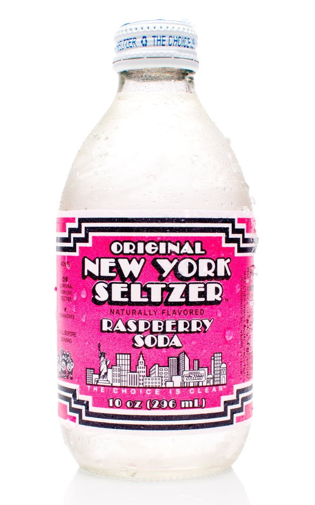 Original New York Seltzer Carbonated Raspberry Soda, 12 Pack of 10 fl ...