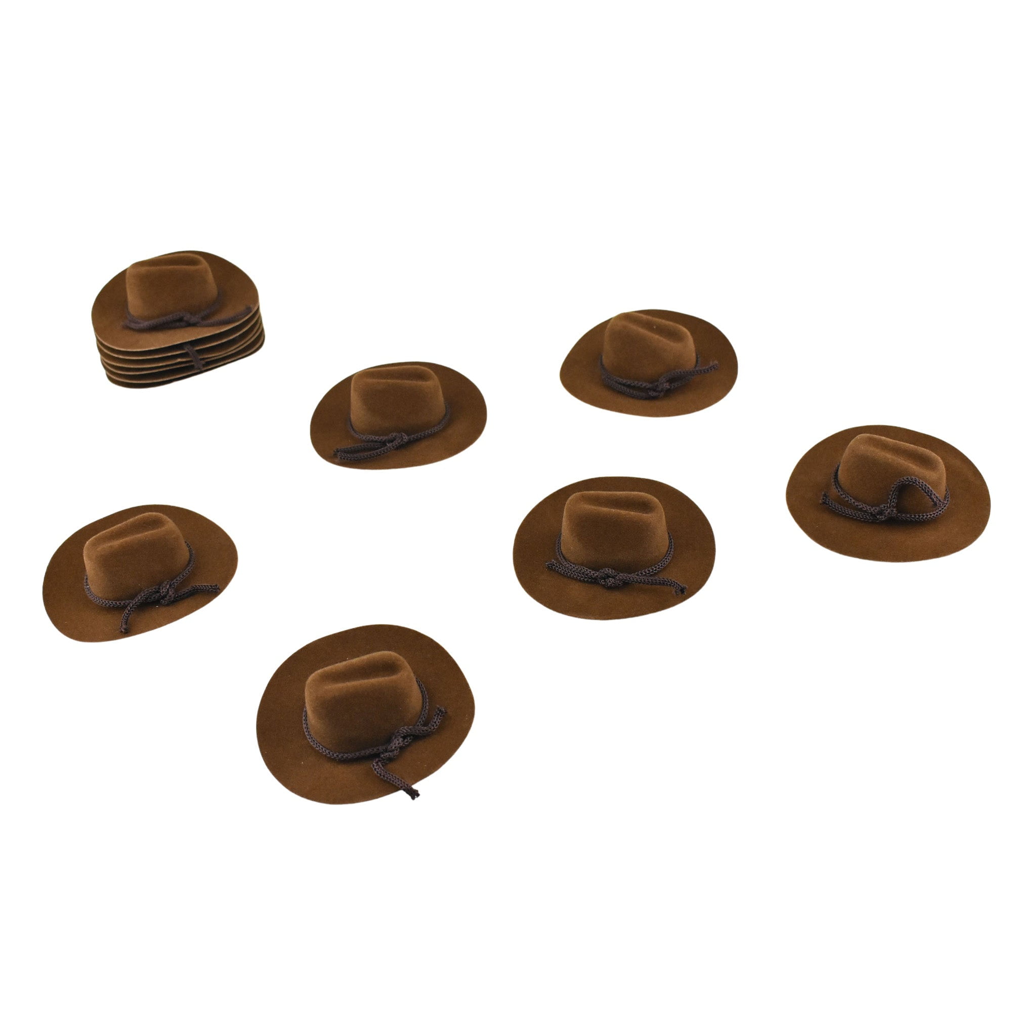 Miniature Cowboy Hat, 3-Inch, 12-Count - Brown - Walmart.com