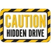 Caution Hidden Drive Sign - Walmart.com