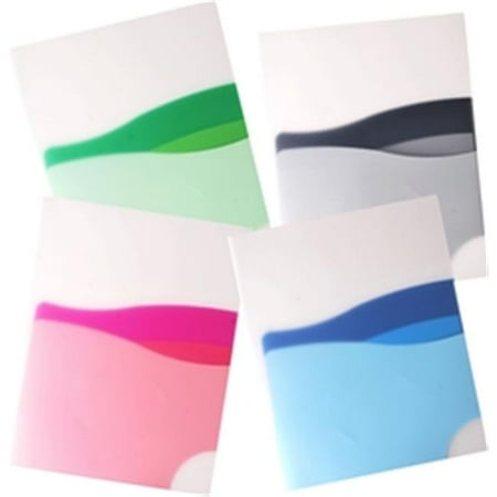 Filexec Products AE31380-8 9.5 x 13 Wave Poly Pocket Folder, 3 Pocket ...