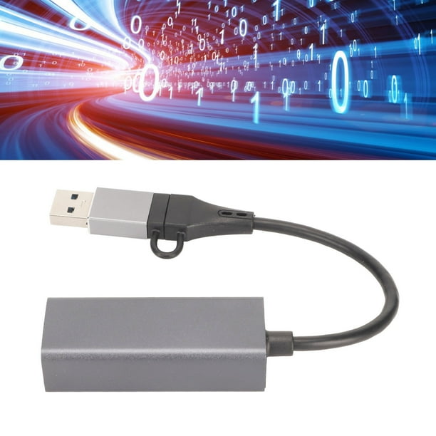 Type C To RJ45 Adapter, USB To Ethernet Adapter Full Half Duplex Plug ...