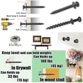 SHIYOU-Picture Hanging Screws, Double-Headed Bear Claw Screw, 4in1 ...