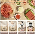 Food Processor, Electric Meat Grinder Food Chopper for Meats Veggie, 2 ...