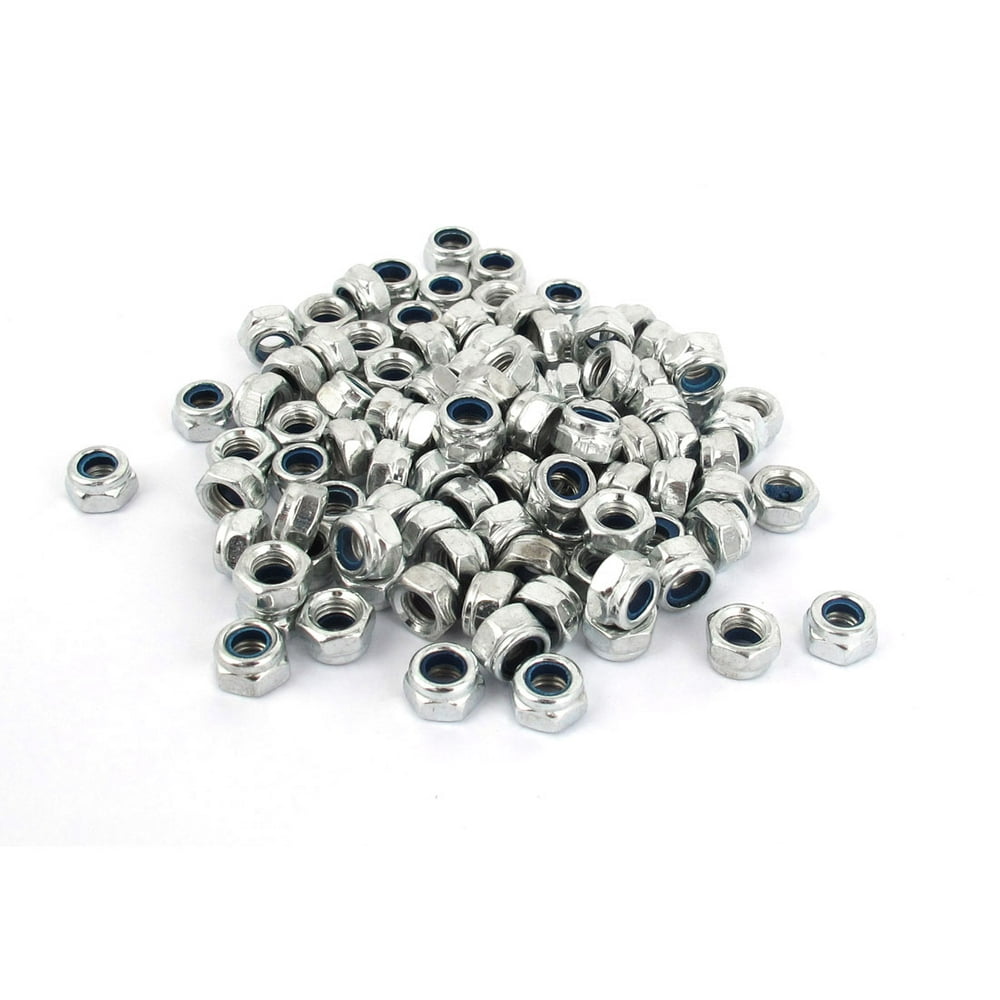 M5x0.8mm Zinc Plated Nylock Self-Locking Nylon Insert Hex Lock Nuts ... M5x0.8mm Zinc Plated Nylock Self-Locking Nylon Insert Hex Lock Nuts ...