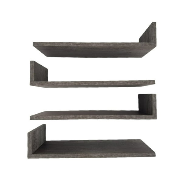 Set de 4 Repisas Flotantes estilo Librero 45 x 15 cm Lombardia.332 ...