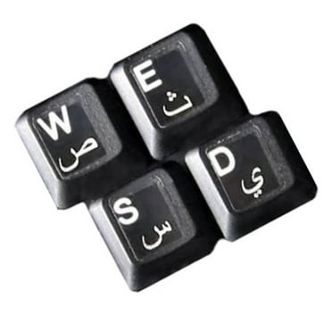 HQRP English QWERTY Laminated Keyboard Stickers for All PC & Laptops ...