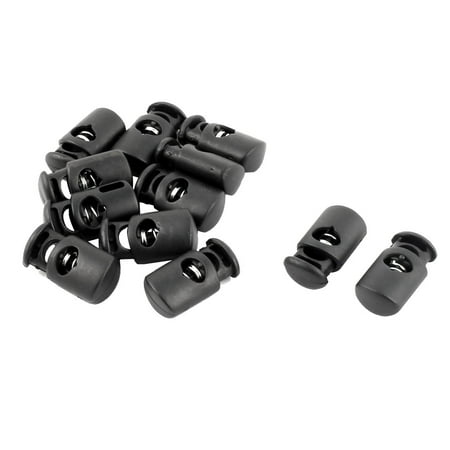 Outdoor Plastic Single Hole String Cord Lock Clamp Toggle Spring Black ...