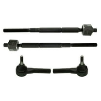 4 Pc Inner & Outer Tie Rod Ends Front Left Right Steering Kit Fits ...