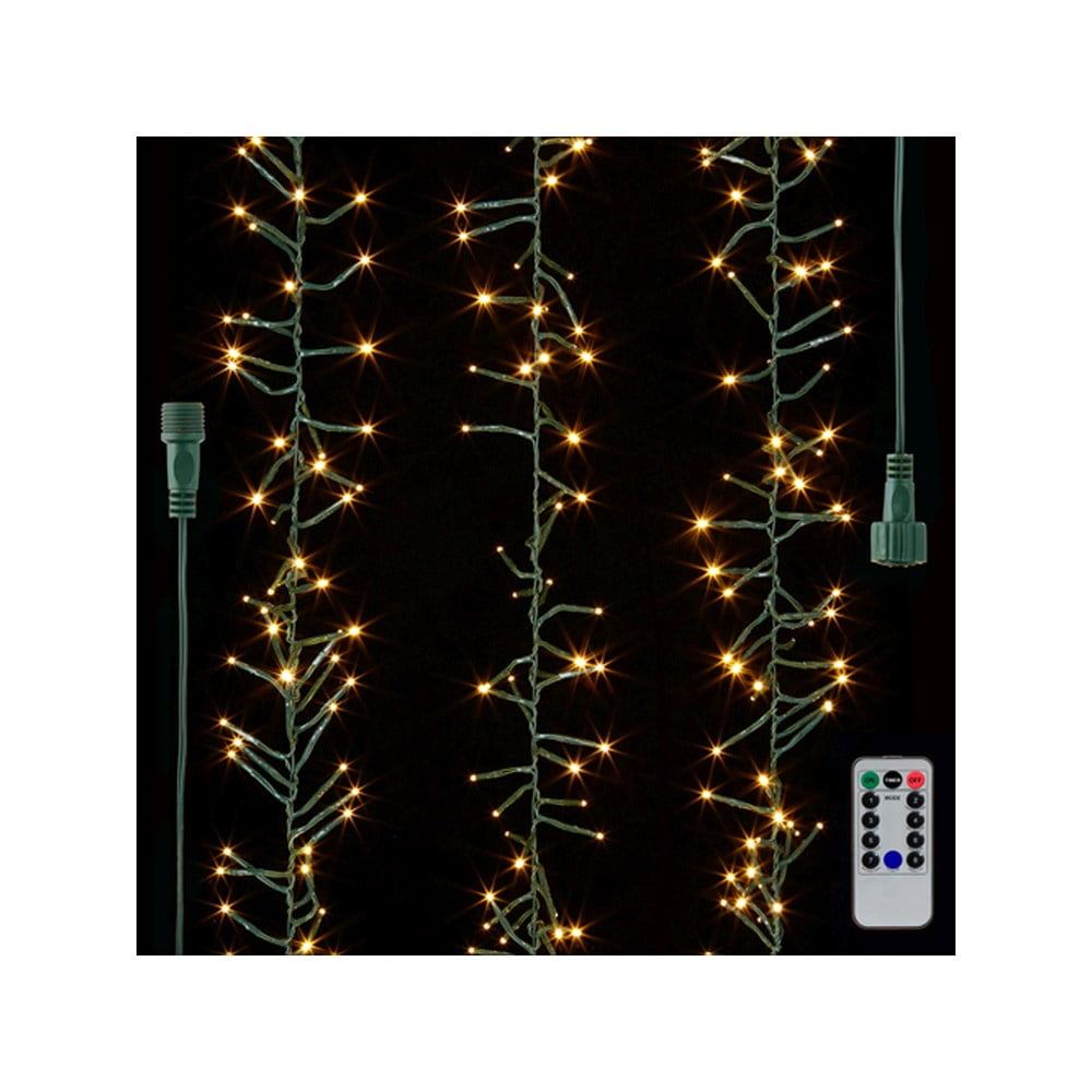 Raz Imports 2021 Lights 34' Connectable Cluster Garland Wire w/1000 ...