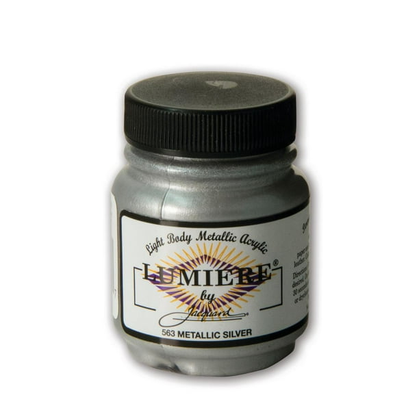 Jacquard Lumiere Acrylic Color, 2.25 oz., Metallic Silver - Walmart.com