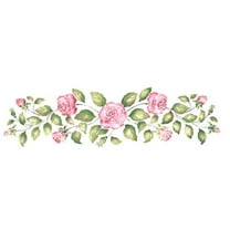 Small Rose Border Wall Stencil 2415 by Designer Stencils - Walmart.com