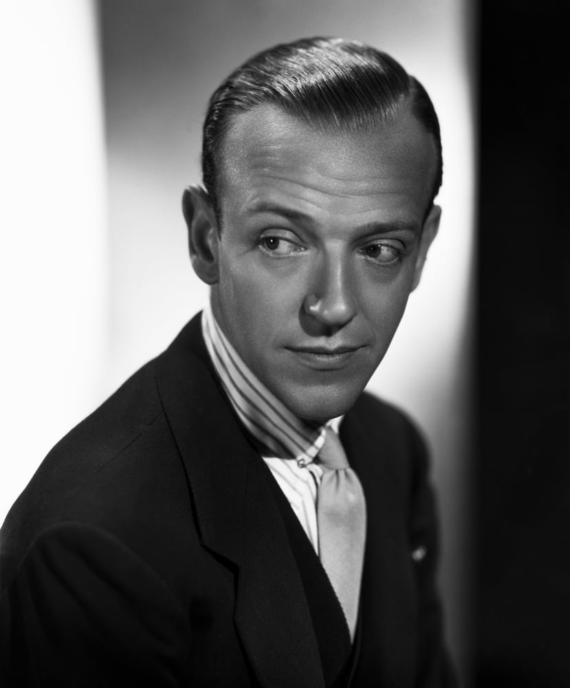 Fred Astaire Posed with a Straight Face in Suit, Wrinkles on the ...