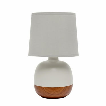 Simple Designs Stonies Small Stone Look Table Bedside Lamp - Walmart.com