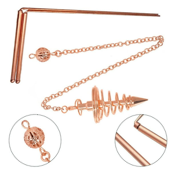 Set of 4 test gold measuring rods with pendulum tools Hunting Spirit ...