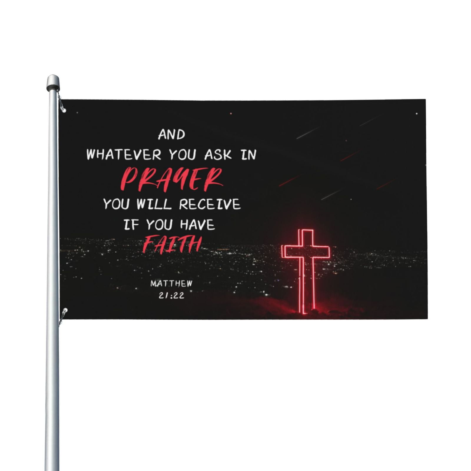 VIVACITE Christian Flag 3x5 Garden Decor Outdoor Patio Decor Front ...