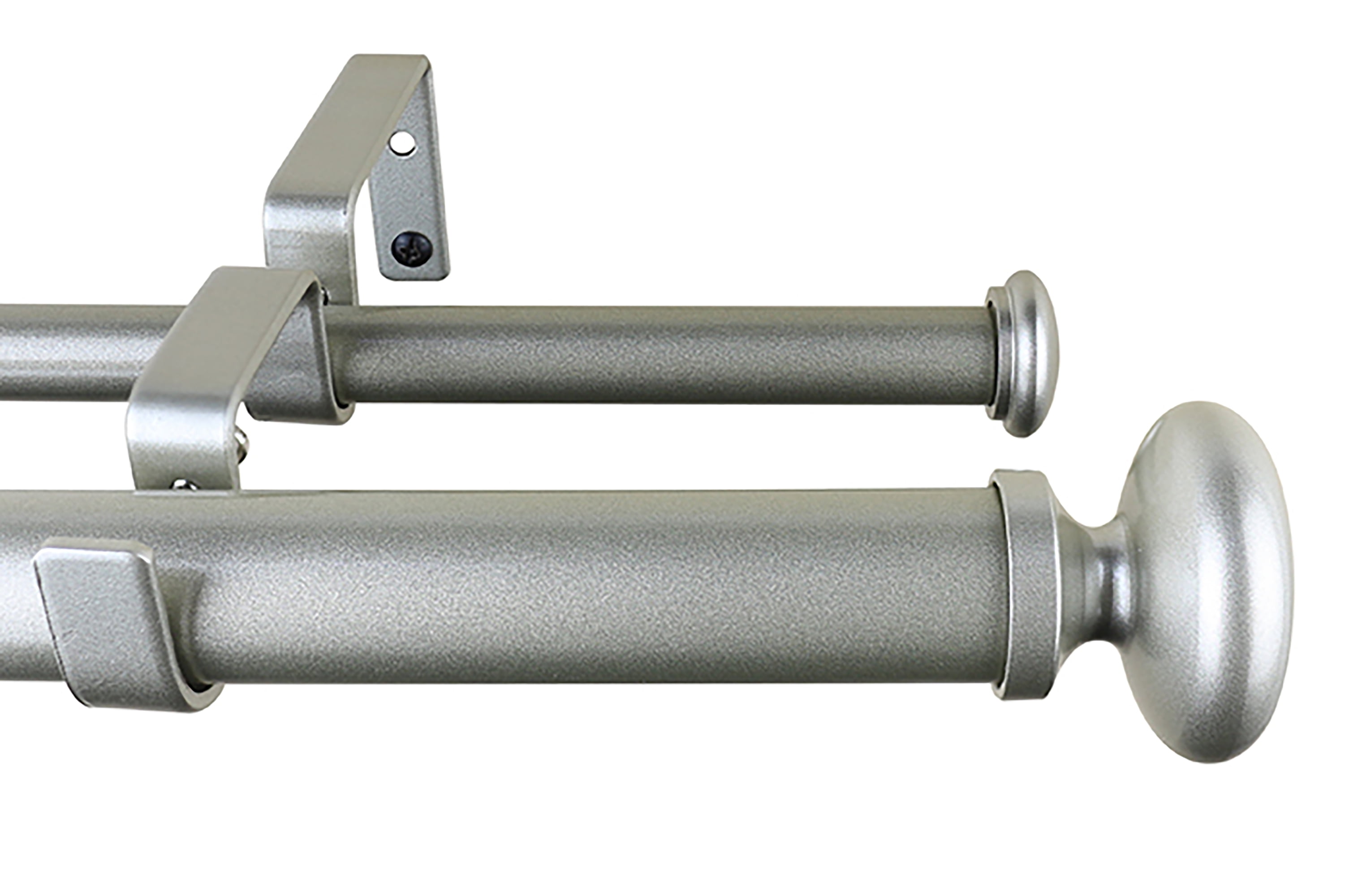 Meriville 1-Inch Diameter Prima Telescoping Double Window Treatment ...