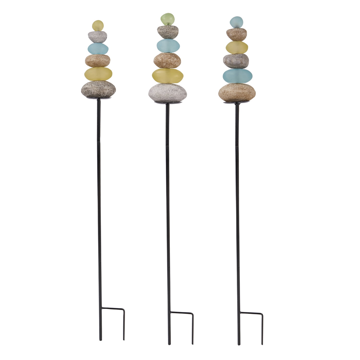 Zen Stacked Garden Stake, 3 ASST - Walmart.com
