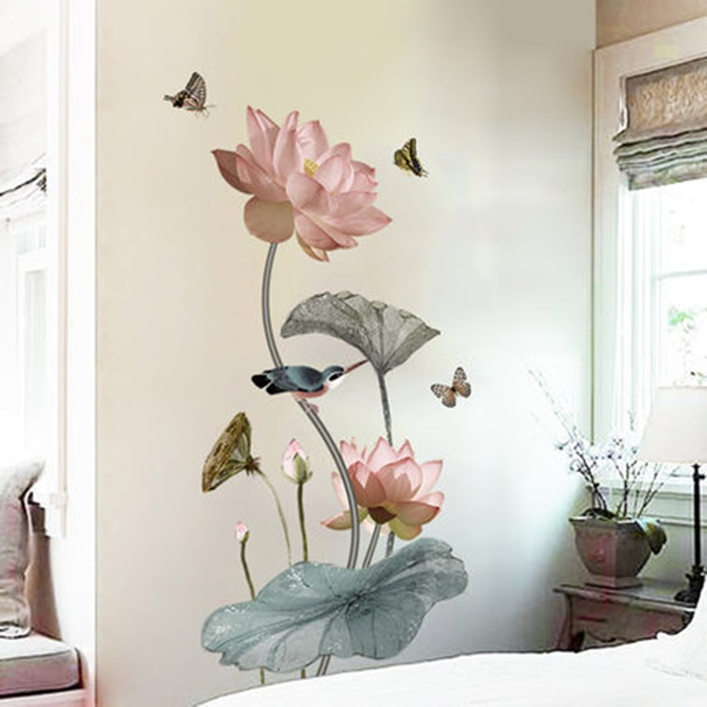 Click here for Eastvita Pvc Lotus Wall Stickers Self-Adhesive Wal... prices