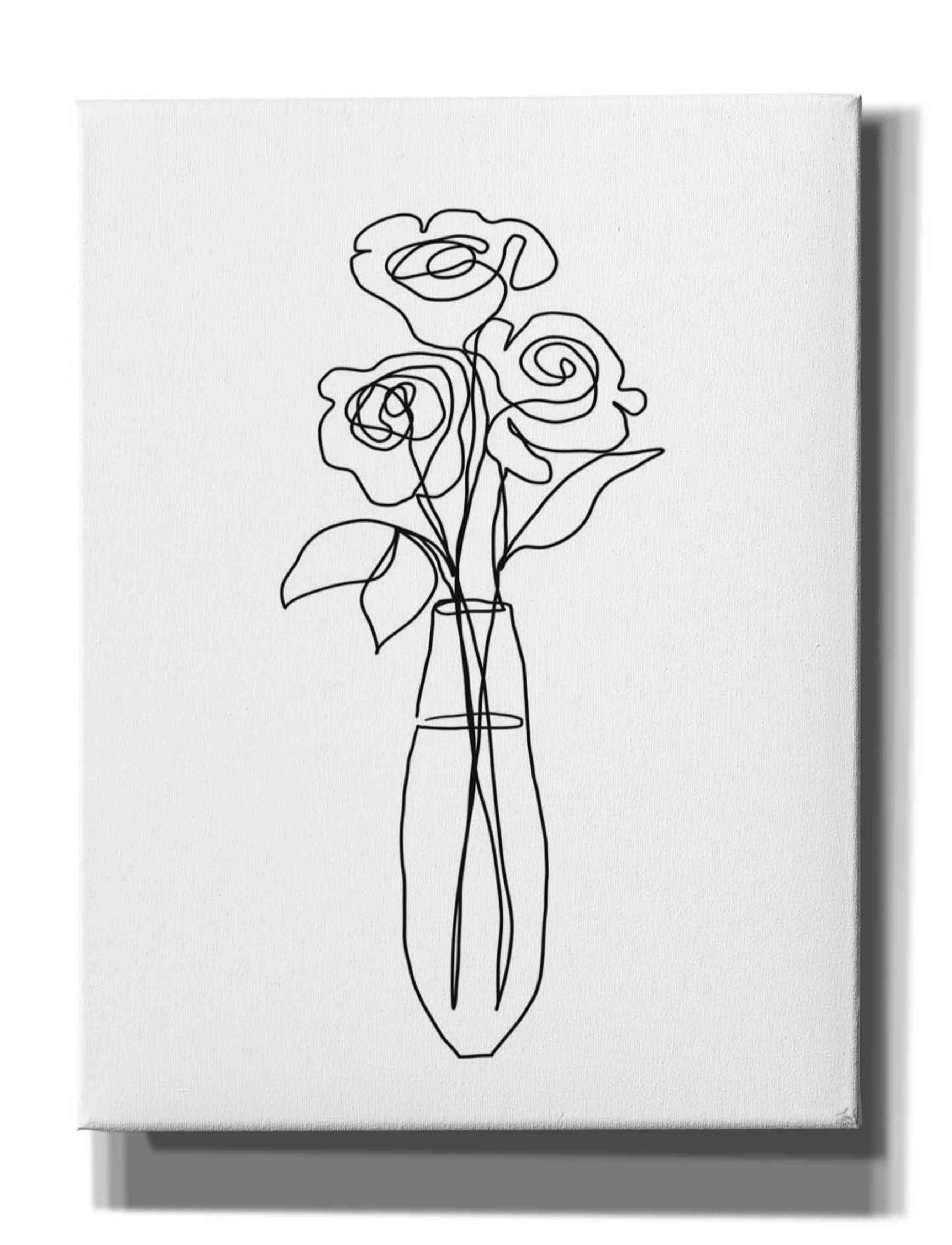 Epic Graffiti 'Floral Bunch 3' by Line and Brush, Canvas Wall Art, 26 ...