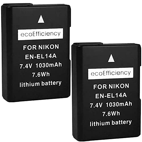 Click here for Ecoefficiency 2-Pack Of En-El14  En-El14a Batterie... prices