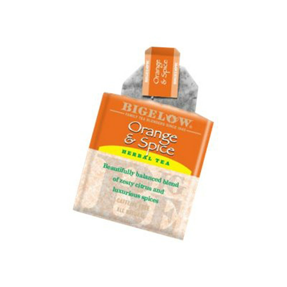 Bigelow Orange & Spice Herbal Tea Bags, 2.11 oz, 28 count - Walmart.com ...