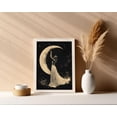 Classic Moon Woman Portrait - Mystical Mother Earth Art Poster 16x24 ...