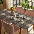 Brown Buffalo Fitted Rectangle Tablecloth 30" x 60" Lattice Elastic ...