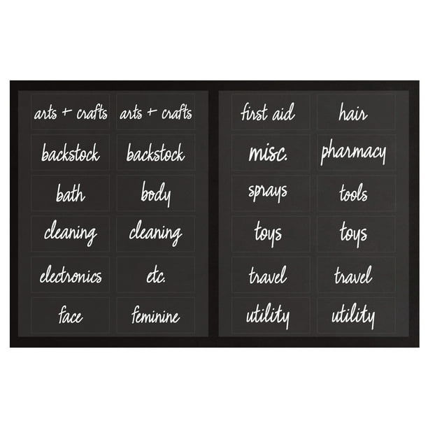 The Home Edit Clear Multipurpose Labels, Pack of 24 - Walmart.com