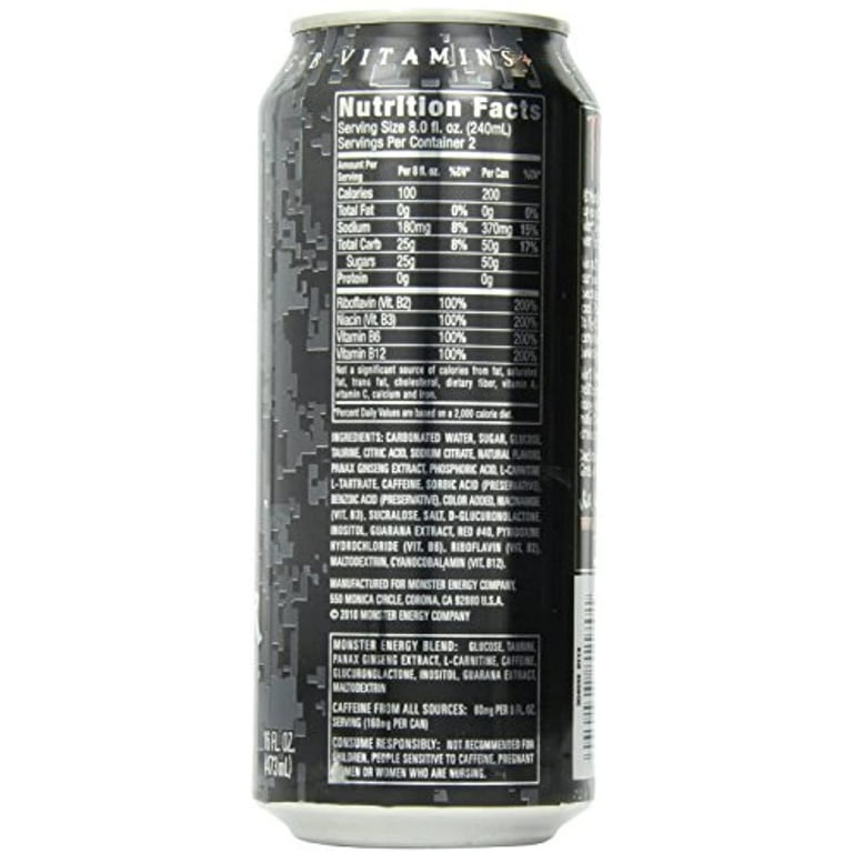 Monster Energy Drink Ingredients