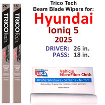 2025 Hyundai Ioniq 5 Beam Blade Wipers (Set of 2) - Walmart Business ...