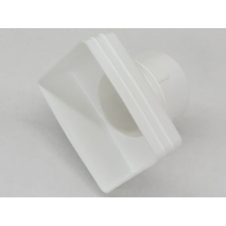 Plastic Universal Downspout to Drain Tile Adapter (4X6X4, White ...