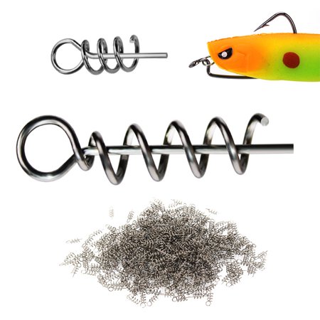 Qianli 100pcs Spring Twist Lock Crochet de pêche Goupille de centrage ...