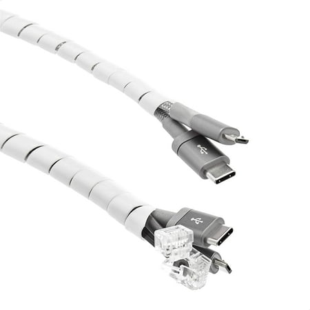 Universal Cable Management Sheath, 2m, White | Walmart Canada