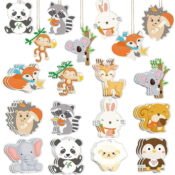 36 Pieces Woodland Animals Centerpieces Double-sided Woodland Creatures ...