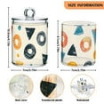 Colorful Doodle Circles Triangles Translucent Plastic Cans Storage ...