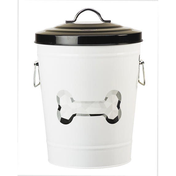 Zentangle Bone Metal Food Storage Bin, 17 lbs - Walmart.com