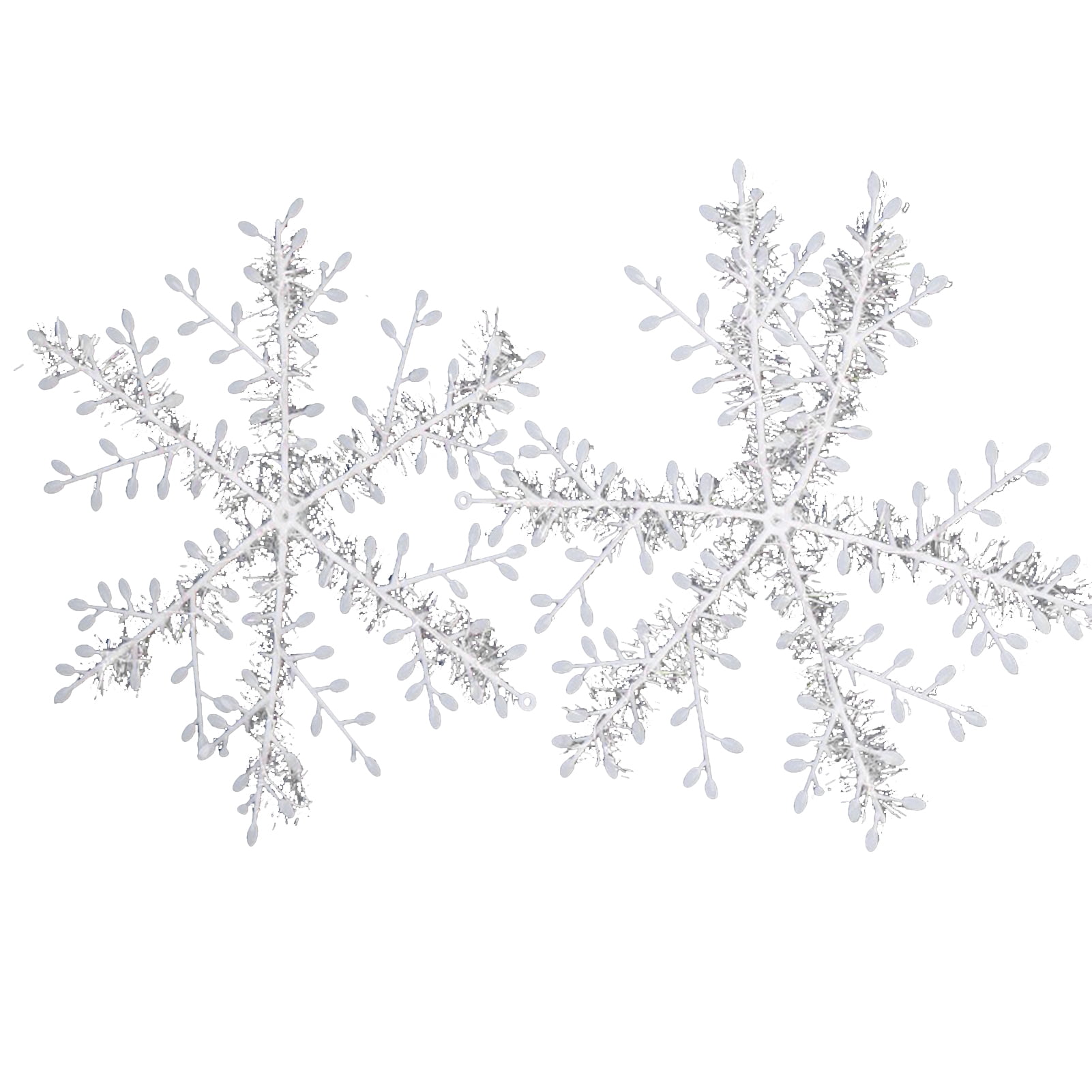 Christmas Snowflake Ornament Multi-sizes Glitter Romantic Gifts ...