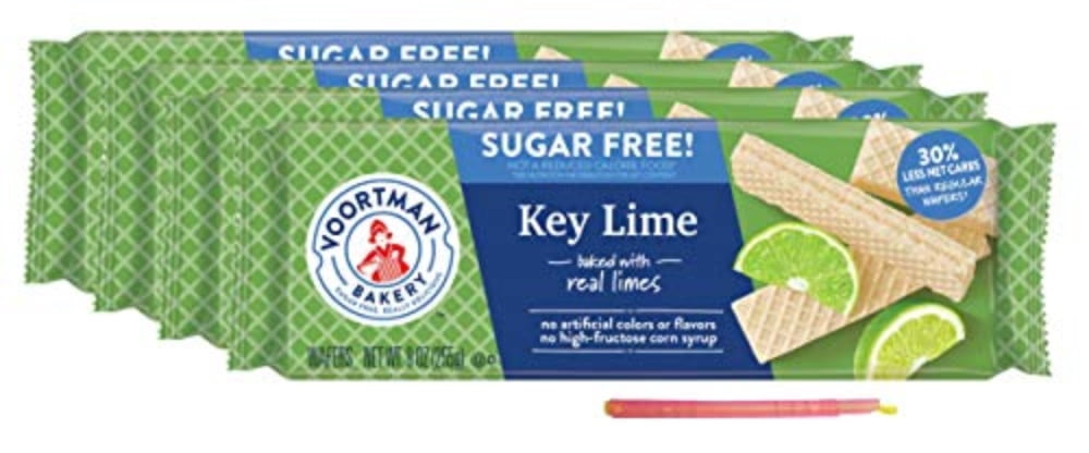 Voortman Sugar Free Key Lime Wafers, 9 oz.| Pack of 4 - Walmart.com