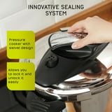 Universal 6.3Qt Stainless Steel Pressure Cooker, 7 Servings, Induction ...