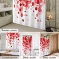 Bathroom Shower Curtain Abstract Gradient Red Polka Dots Circles ...