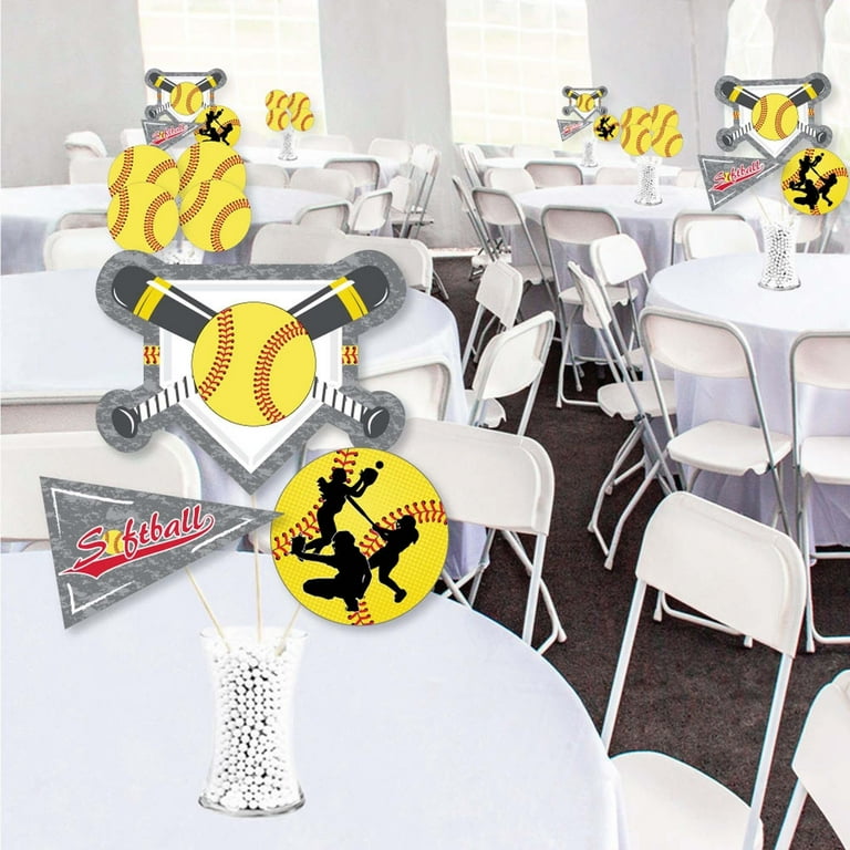 Diy Softball Centerpieces