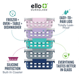 Free Shipping! Ello Glass 3.4 Cup 27 Ounce Duraglass Food Storage ...